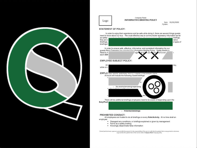 Safety Briefing and Information Policy Template - QCS Hawaii